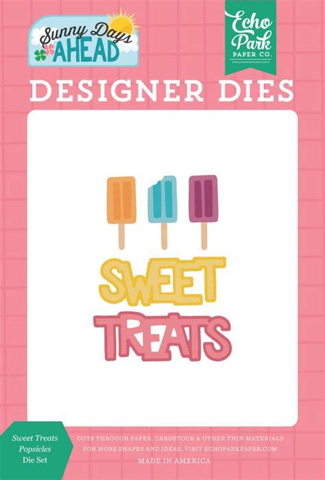 Echo Park Sunny Days Ahead Sweet Treats Popsicles Die Set Sunny