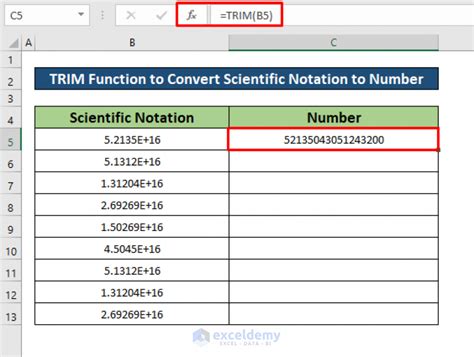 How To Convert Scientific Notation To Number In Excel 7 Methods