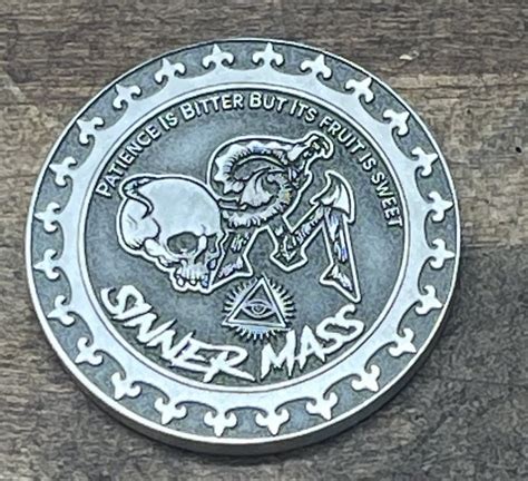 Sinner Mass Challenge Coin Aluminum Sinner Mass