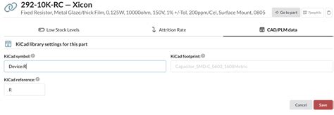 Kicad Integration Use Your Parts Library In Kicad