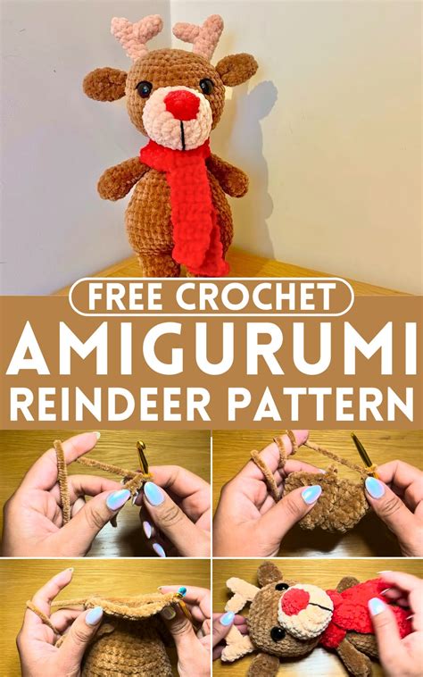 Adorable Crochet Reindeer Amigurumi Pattern The Crafts