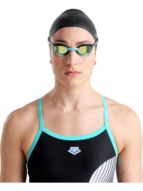 Arena Cobra Ultra Swipe Mirror Goggles Aquablack