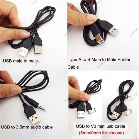 สายเคเบิลอะแดปเตอร์เชื่อมต่อสายชาร์จ Usb 20 Type A ตัวผู้ เป็น B