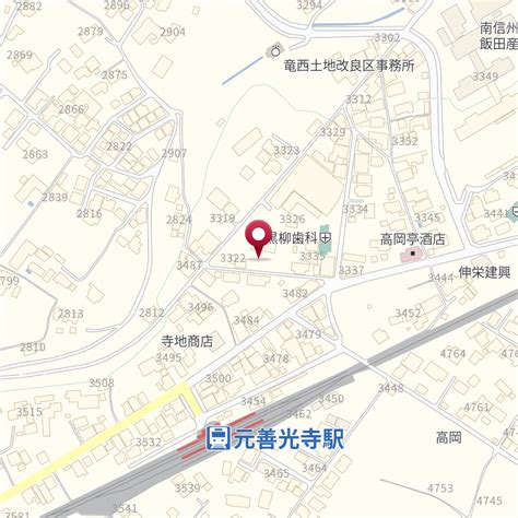 長野県飯田市座光寺3325－4 の地図 Mapfan