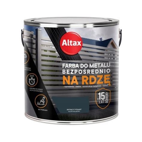 ALTAX Farba do metalu na rdzę 2 5L antracyt półmat kup online w PSB