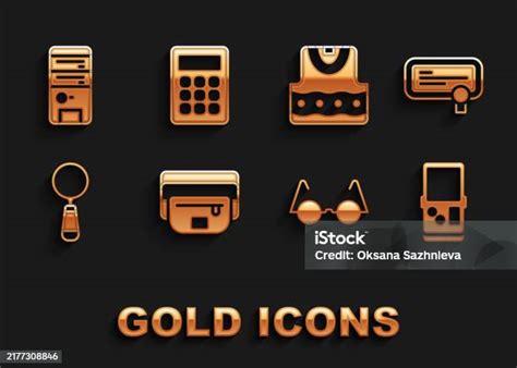 바나나의 허리 가방 인증서 템플릿 테트리스 안경 돋보기 양복 조끼 컴퓨터 및 계산기 아이콘을 설정합니다 벡터 검색에 대한 스톡 벡터 아트 및 기타 이미지 Istock