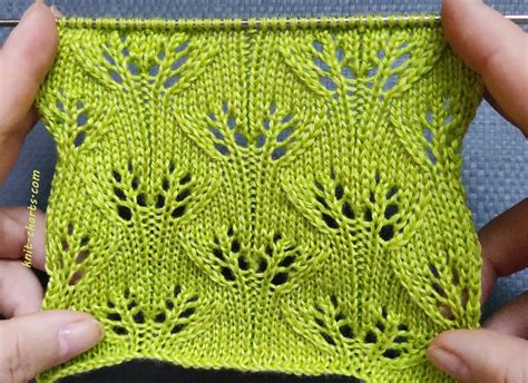 Free Knitting Patterns Leaves Stitch Knitting Pattern