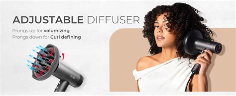 Tymo Diffuser Hair Dryer For Women 1500w Professional