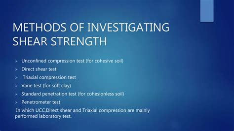 Shear Strength Theory Pptx
