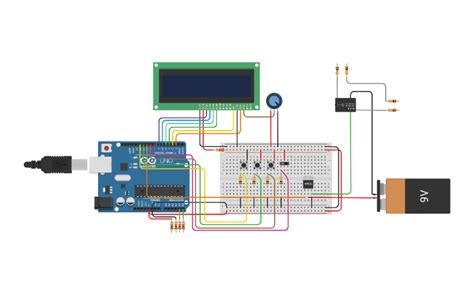 circuit design timer arduíno gênse tinkercad