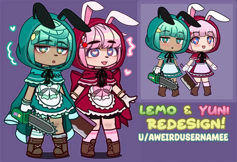 Bunny Sisters 🐰 Yuni And Lemo Redesigns Rredesigninggacha
