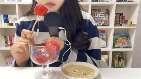 Asmr 딸기 이팅사운드🍓strawberry Eating Soundいちご Youtube