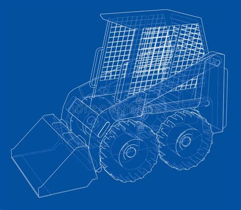 Mini Loader Vector Cartoon Illustration Stock Vector Illustration Of Mover Engineering 95508032