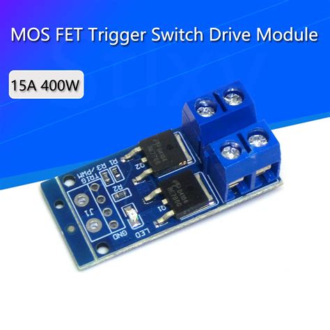 15A 400W Mos Fet Trigger Kapcsoló Meghajtó Modul Pwm Szabályozó Vezérlőpanel Az Arduino Számára