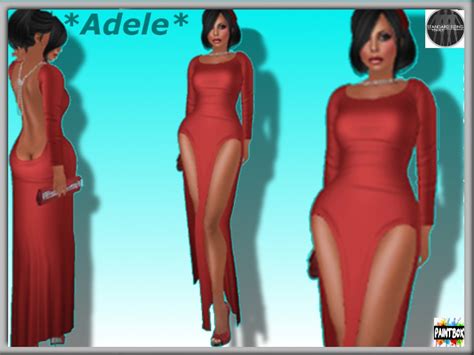 Second Life Marketplace Demo Adele Gown Red