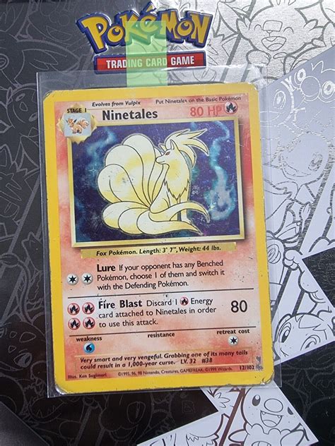 Mavin 🔥 Ninetales 12102 🔥 Original Holo Rare Base Set Pokemon Card
