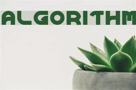 algorithm font
