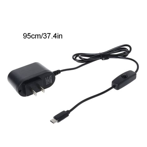 Usb C 5v 3a Type C Power Adapter With Onoff Switc Vicedeal