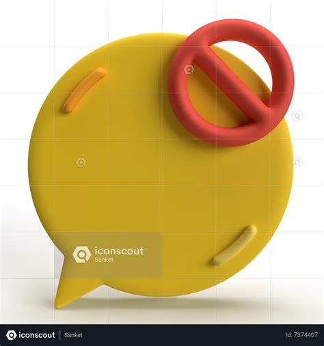 Blocked Message 3d Icon Download In Png Obj Or Blend Format