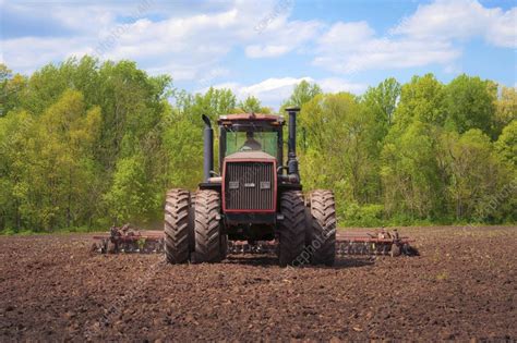 Farmer Disking A Field Stock Image C0561856 Science Photo Library