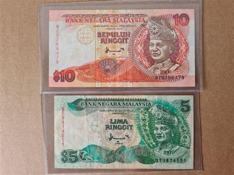 Malaysia 10 Ringgit And 5 Ringgit Hobbies And Toys Memorabilia And Collectibles Currency On Carousell