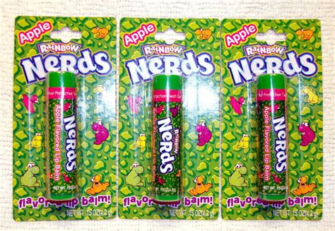 Nerds Apple Candy Flavored Lip Balm Gloss 3 Pack New Sealed Lotta Luv