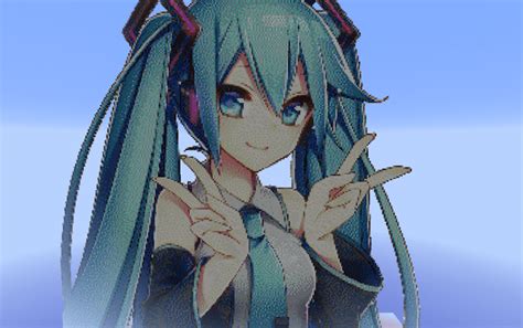 Minecraft Anime Pixel Art Schematics