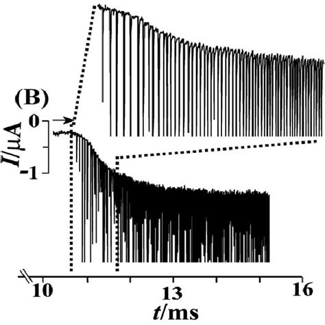 Chronoamperometry Data Obtained With A 0 8 Mm Diameter Pt Disc Download Scientific Diagram
