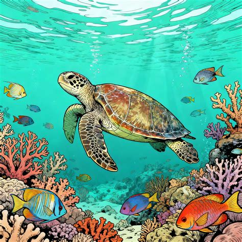 Great Barrier Reef Drawings Ai Art Gallery