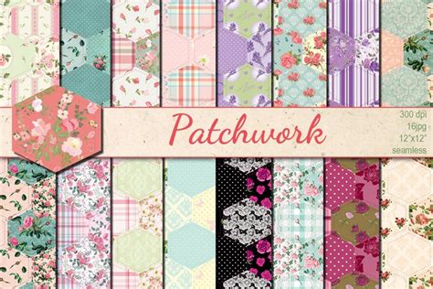 Floral Patchwork Seamless Patterns 266794