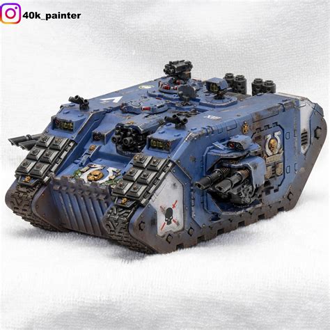 Recently Finished Up This Land Raider For My 30k And 40k Ultramarines