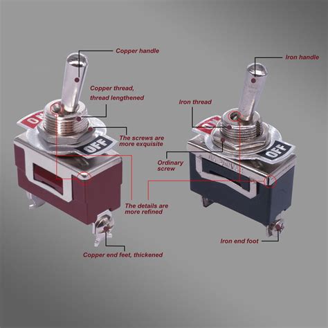 Weideer 2 Interruptores De Palanca De 12 V 30 A Encendidoapagado 2