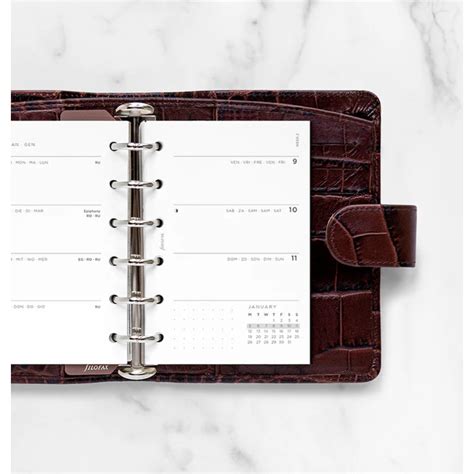 Filofax Pocket Minimal Week On Two Pages Multilanguage 2026 Diary