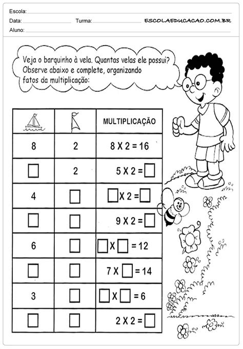 Atividades de Matemática 3º ano Para Imprimir