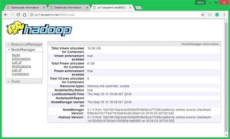 Hadoop 31 Nodemanager Tecadmin