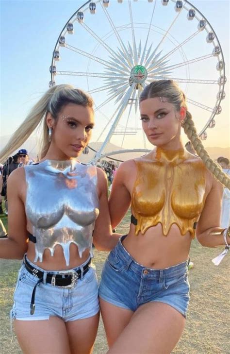 American Youtubers Praised For Metallic Coachella Look Herald Sun