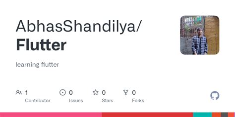 Github Abhasshandilyaflutter Learning Flutter