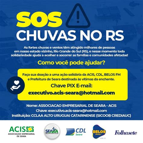 Seara Lança Campanha Para Arrecadar Recursos às Vítimas Da Enchente No