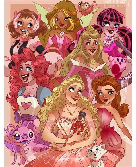 Pin De Pink Em Pink Girls Esboços Disney Disney Fan Art Arte De