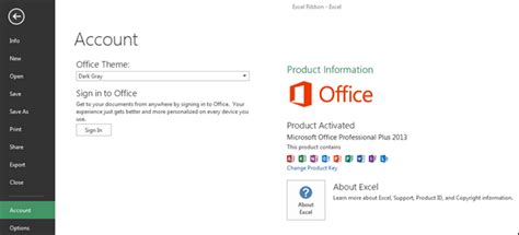 File Tab In Microsoft Excel