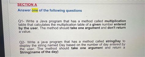 Solved Answer One Of The Following Questions Q1 Write A Chegg