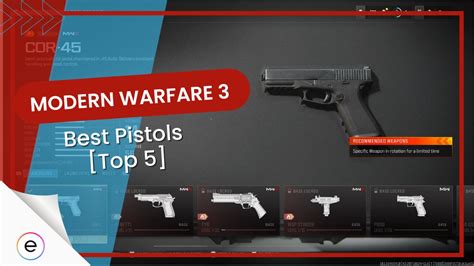 Call Of Duty Mw3 Best Pistols Top 5
