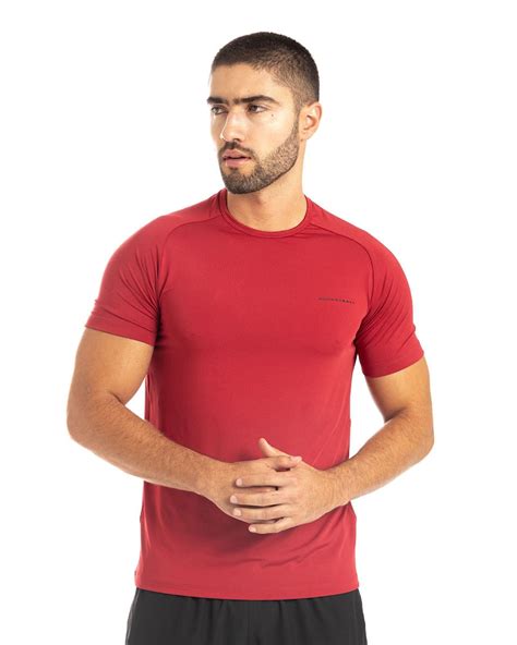 Camiseta Silueta Ajustada Color Rojo Para Hombre Racketball