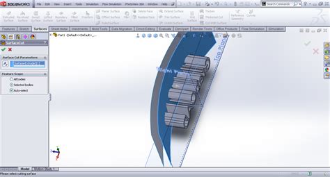 Tutorial Extruding Curved Surface In Solidworks Grabcad Tutorials