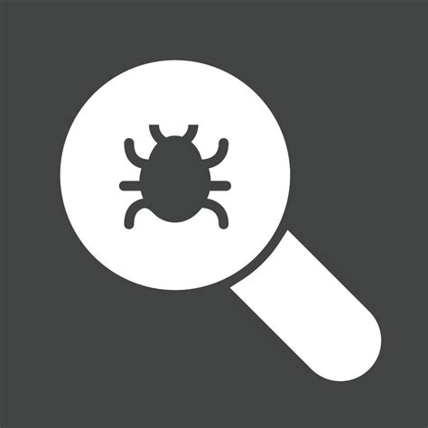 Bug Fixing Glyph Inverted Icon 14382950 Vector Art At Vecteezy