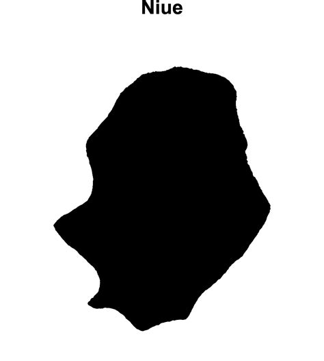 Niue Blank Outline Map Design 45844350 Vector Art At Vecteezy