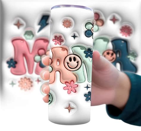 Puffy Mama 20 Oz Skinny Tumbler Sublimation Transfers Krafty Korner