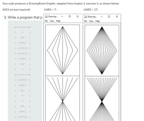 Your Code Produces A Drawing Panel Graphic Adapted Chegg