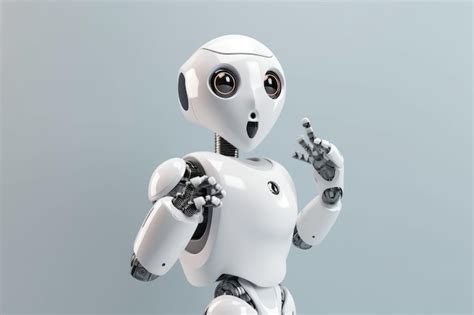 Premium Ai Image Cute Robot Helper With Artificial Intelligence