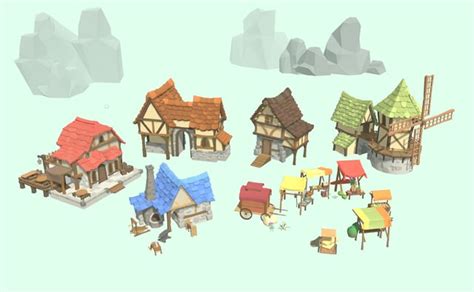 My First 3d Model Set Blender Low Poly With Substance Baked Normals R Lowpoly